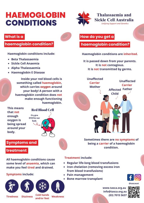 What Is A Haemoglobin Condition? – Thalassaemia and Sickle Cell Australia